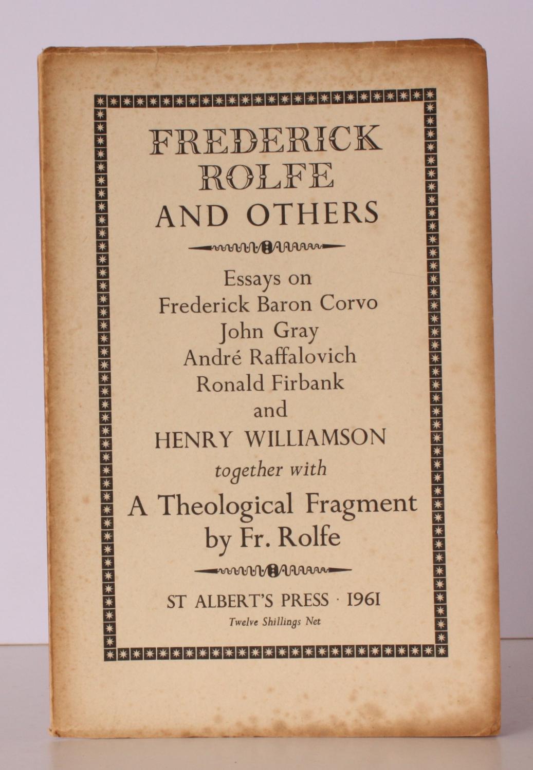 'Henry Williamson' [in] Frederick Rolfe and Others. A Miscellany of ...