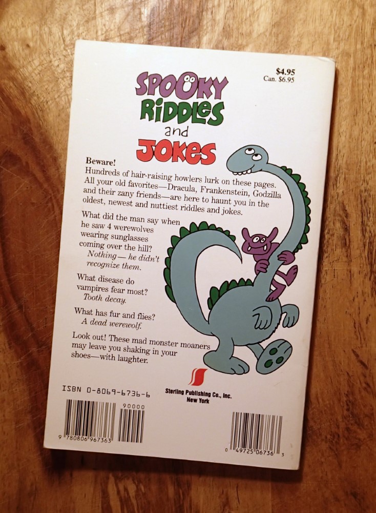 SPOOKY RIDDLES AND JOKES by Joseph Rosenbloom: Near Fine Soft cover ...