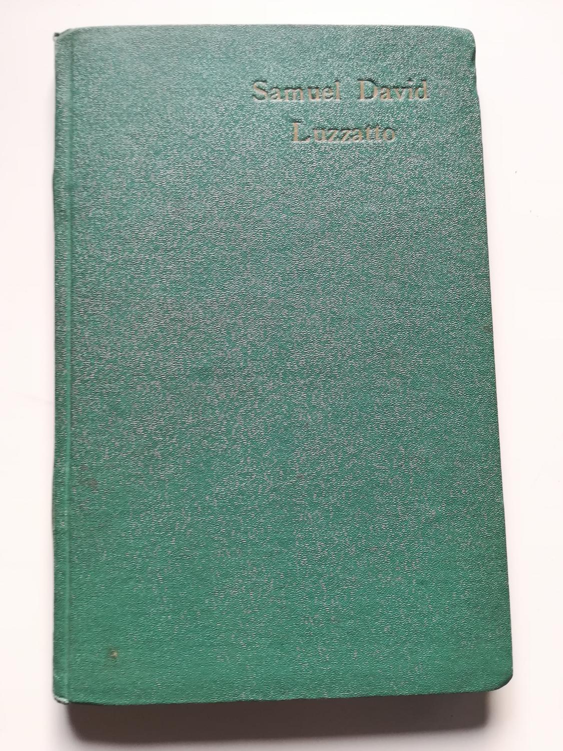 Samuel David Luzzatto. Ein Gedenkbuch zum 100. Geburtstage 22. August ...