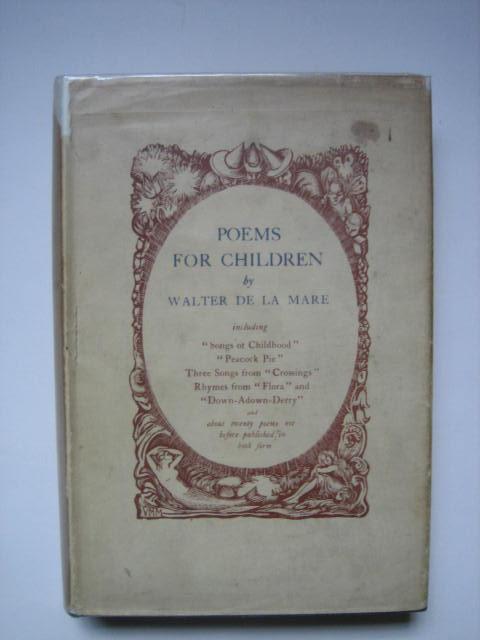Poems for Children by DE LA MARE Walter: Very Good Hardcover 1st ...