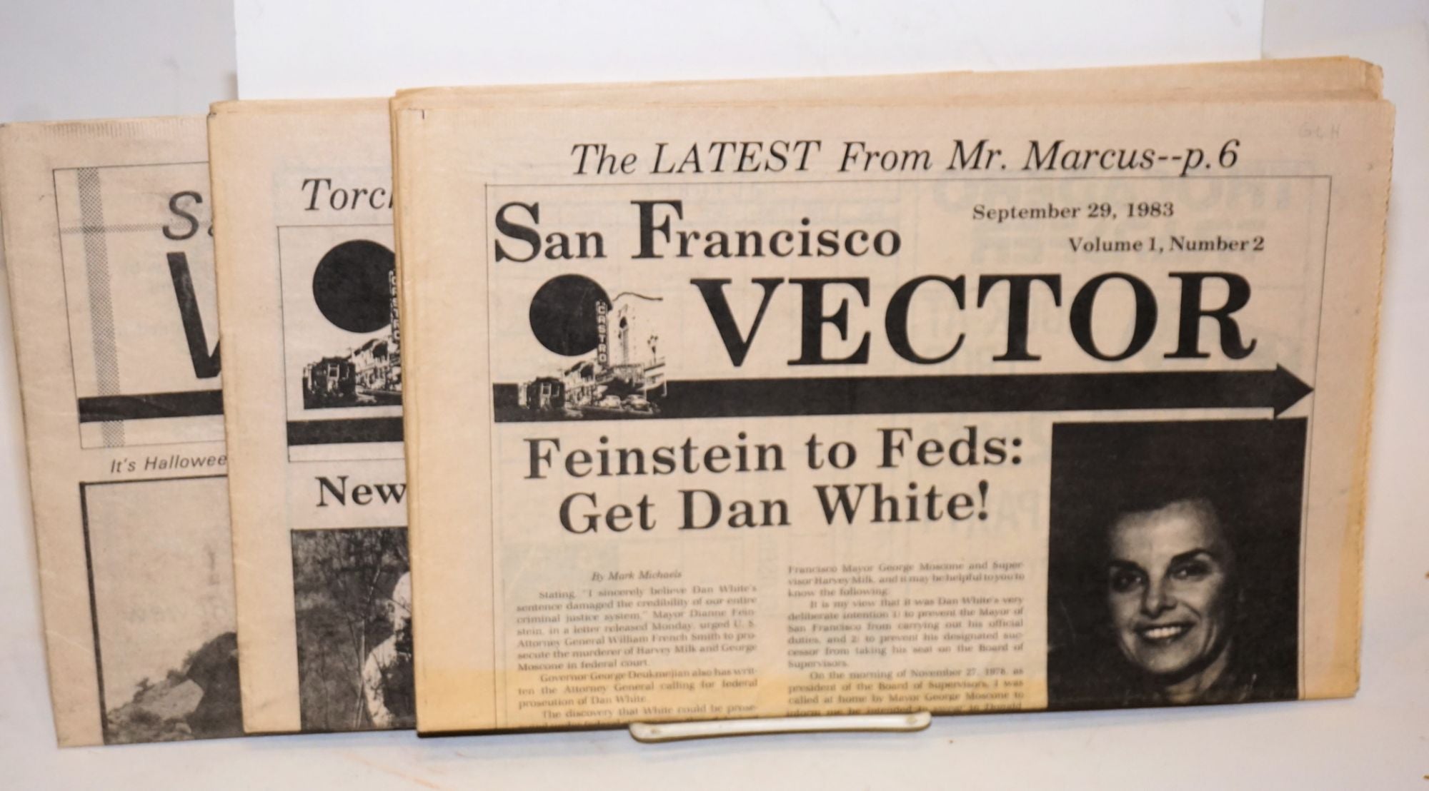 San Francisco Vector; vol. 1; #1, September 15, 1983 - no. 4, October ...
