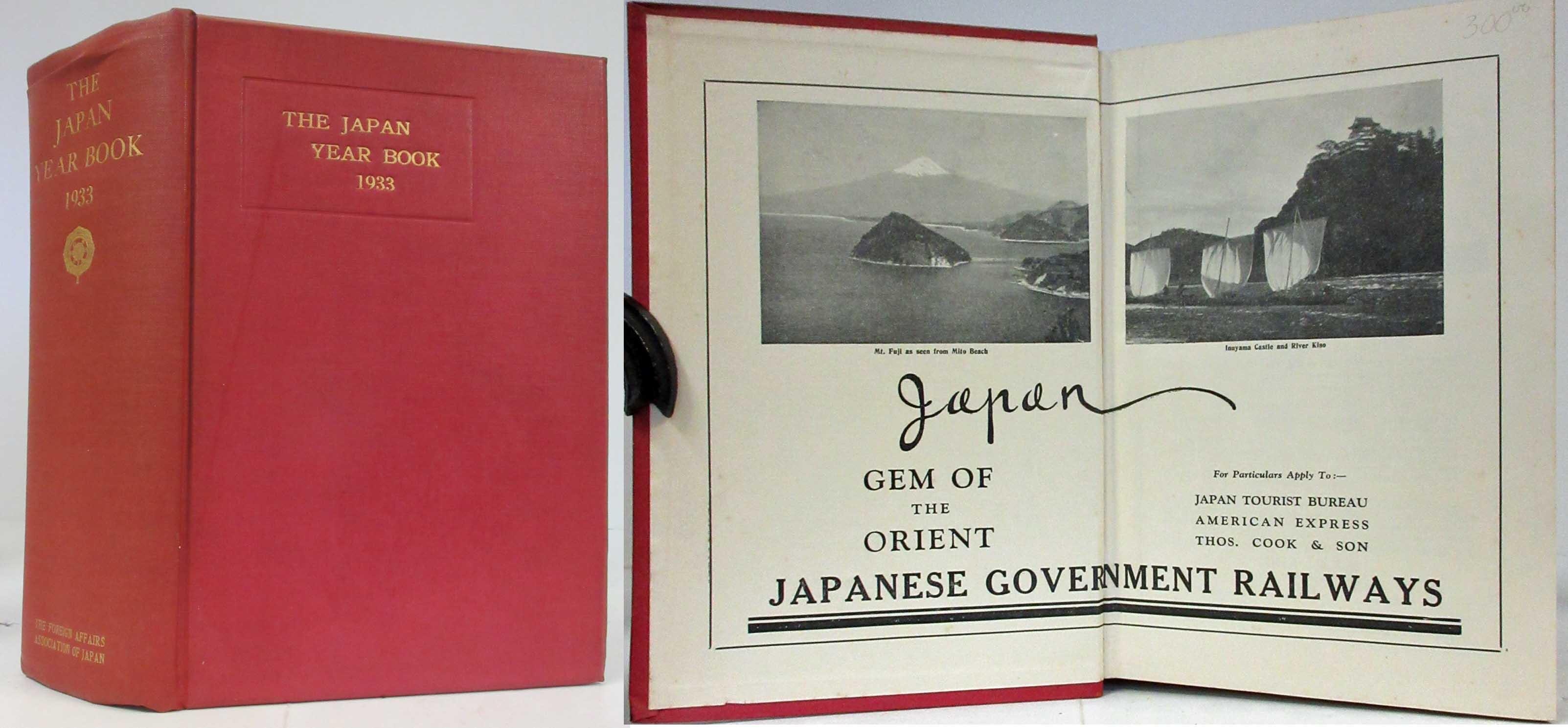 THE JAPAN YEAR BOOK 1933 by Inahara, Katsuji (Ed. ): Very Good+ ...