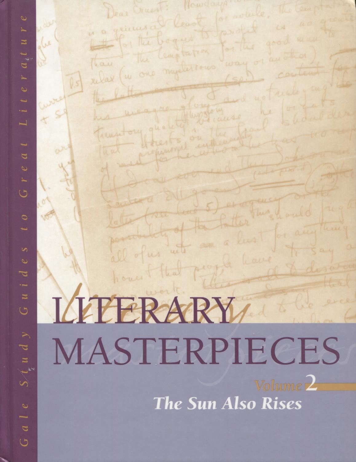 Literary Masterpieces: The Sun Also Rises (Literary Masterpieces Ser ...