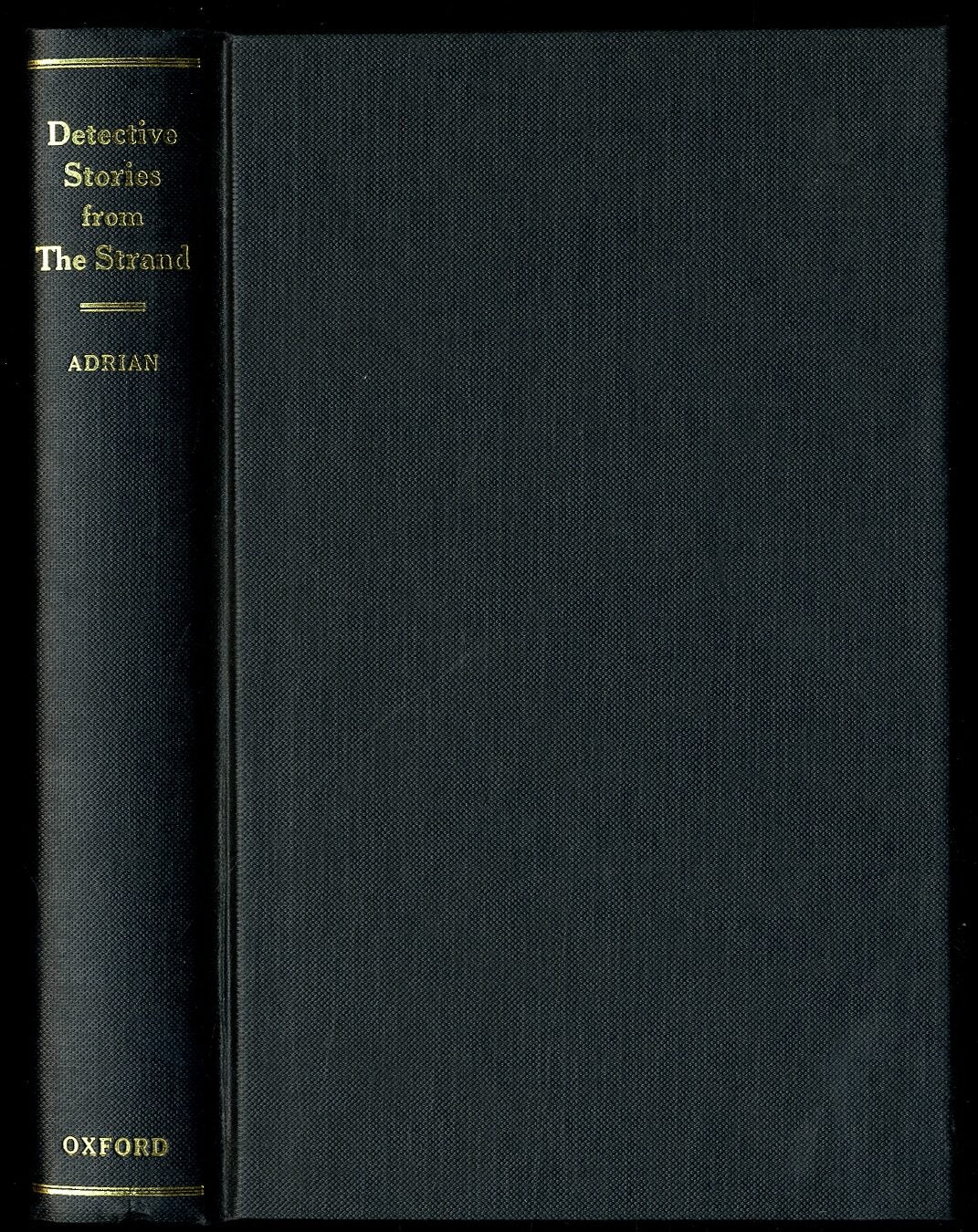 Detective Stories from The Strand by ADRIAN, Jack: Fine Hardcover (1991 ...