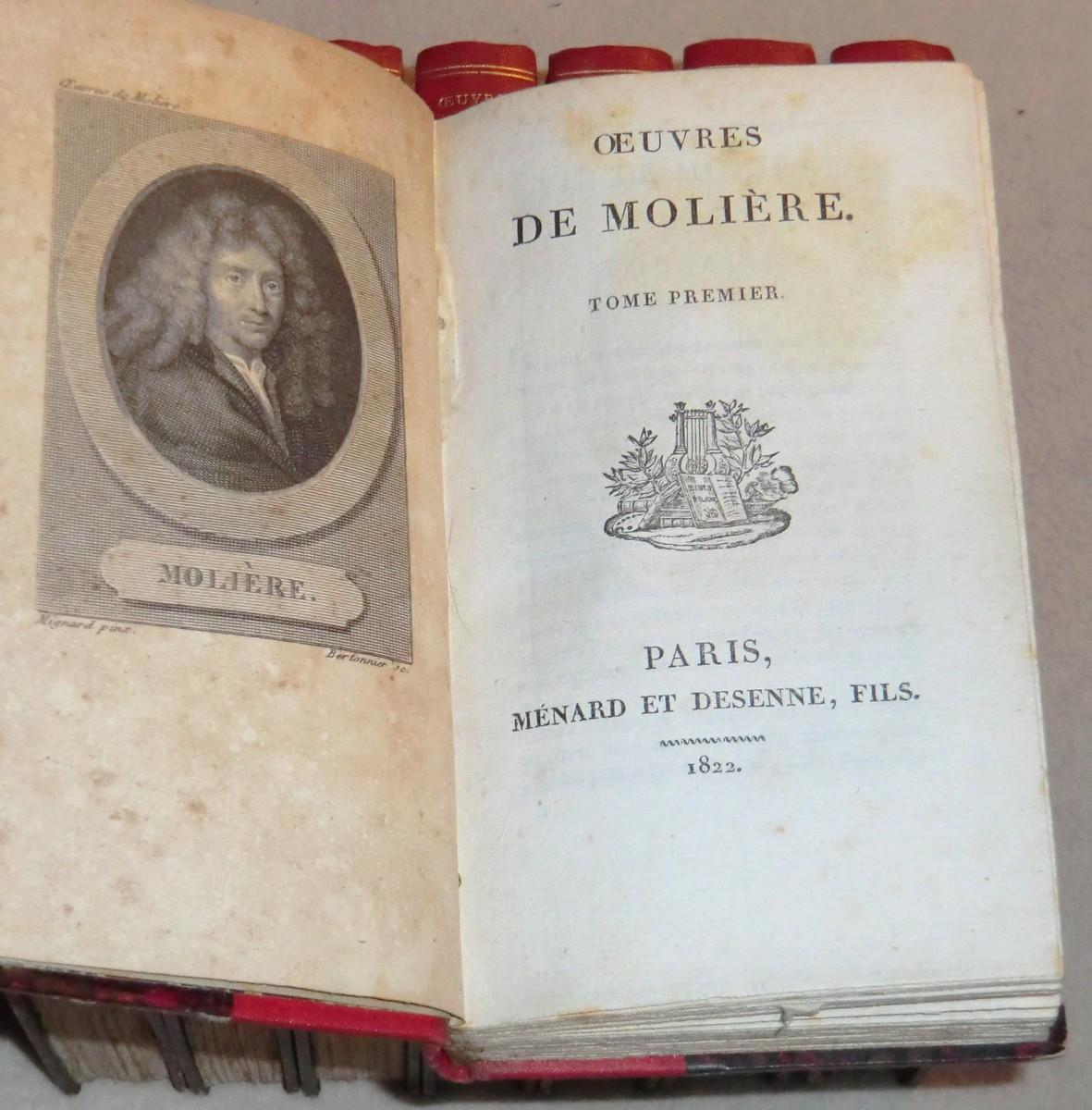 OEUVRES DE MOLIERE - Tomes 1 à 8 (complet) by MOLIERE | LE BOUQUINISTE