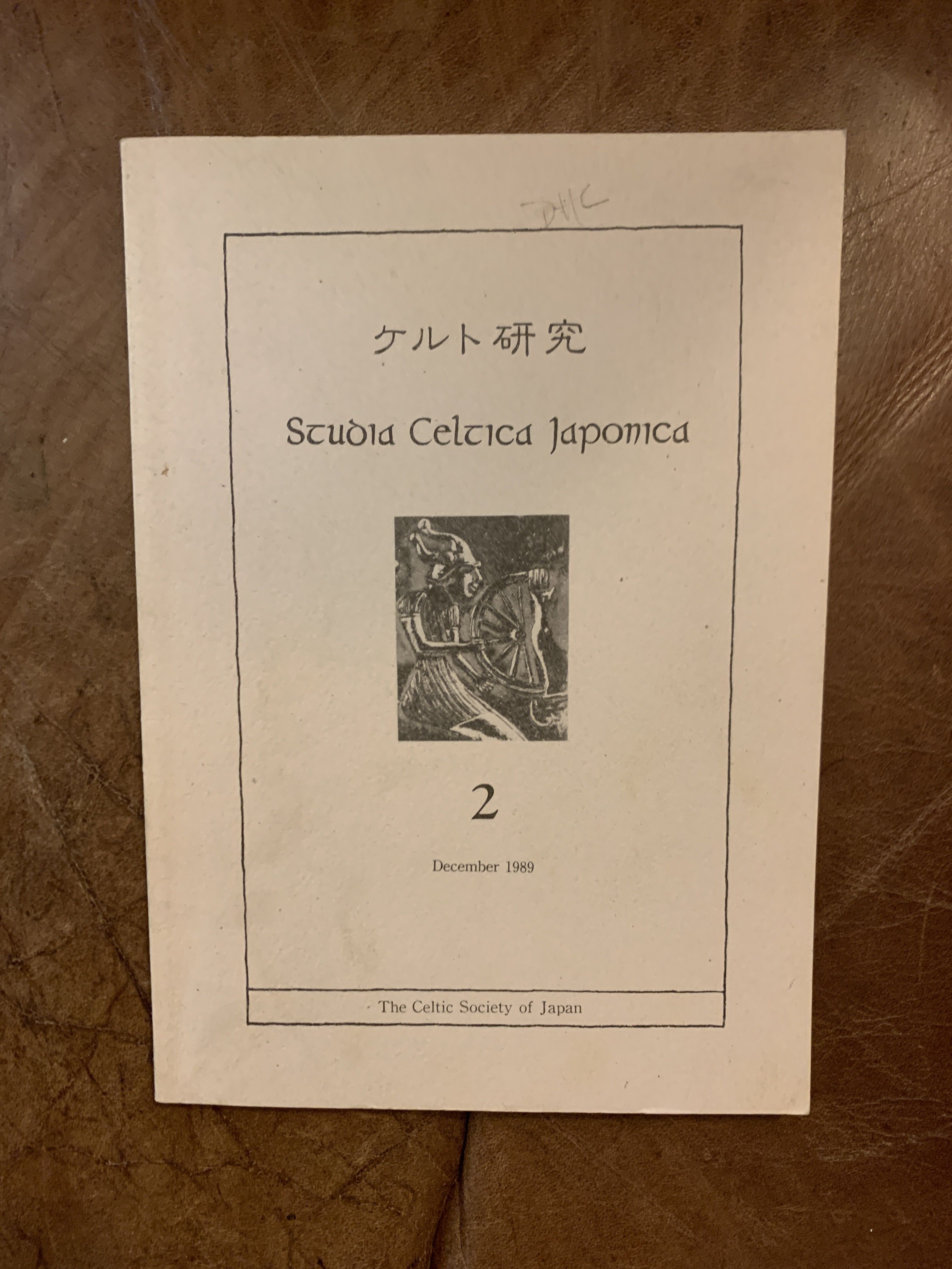 Studia Celtica Japonica New Series, No. 2 December 1989 by Keishiro ...