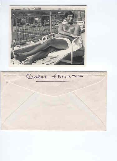Photograph & Autographed Envelope. by Hamilton, George: F, Signed by ...
