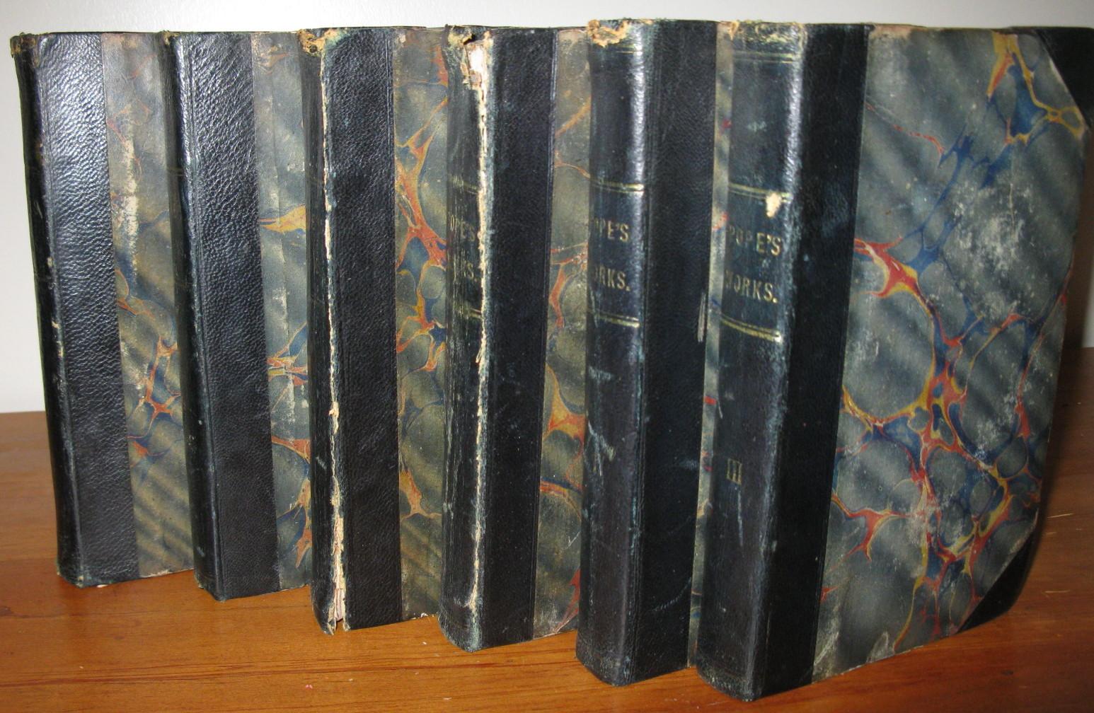 THE WORKS OF ALEXANDER POPE in 6 Volumes by Alexander Pope: Good ...