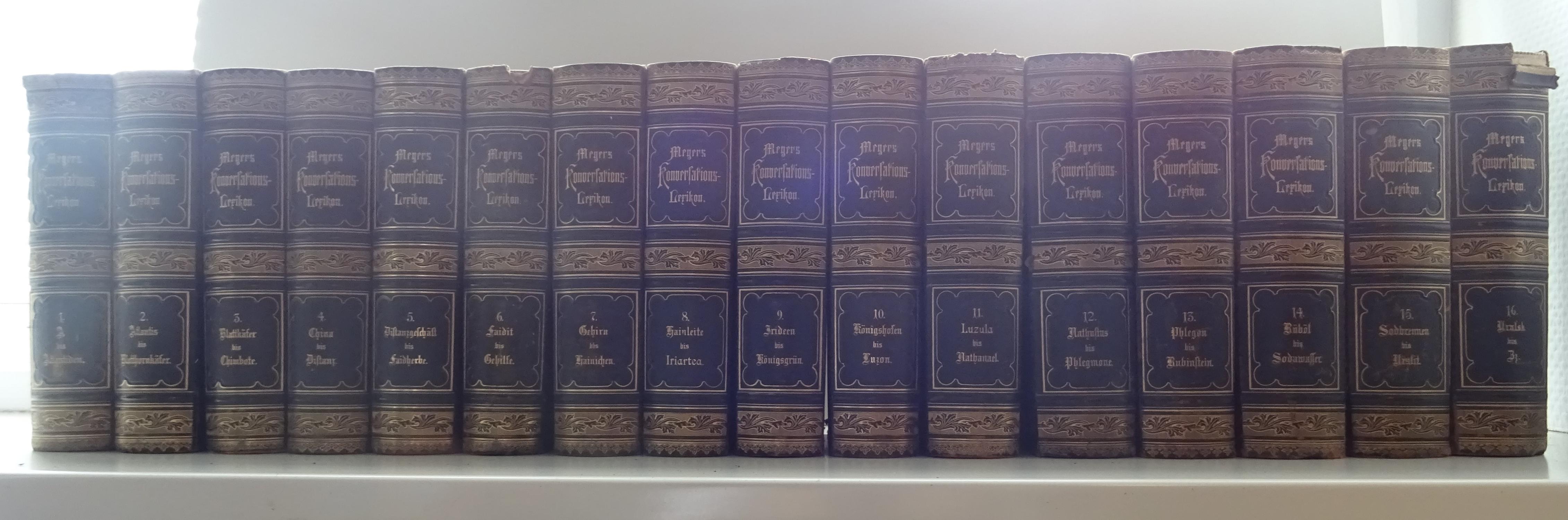 Meyers Konversations-Lexikon. Eine Enzyklopädie des allgemeinen Wissens ...