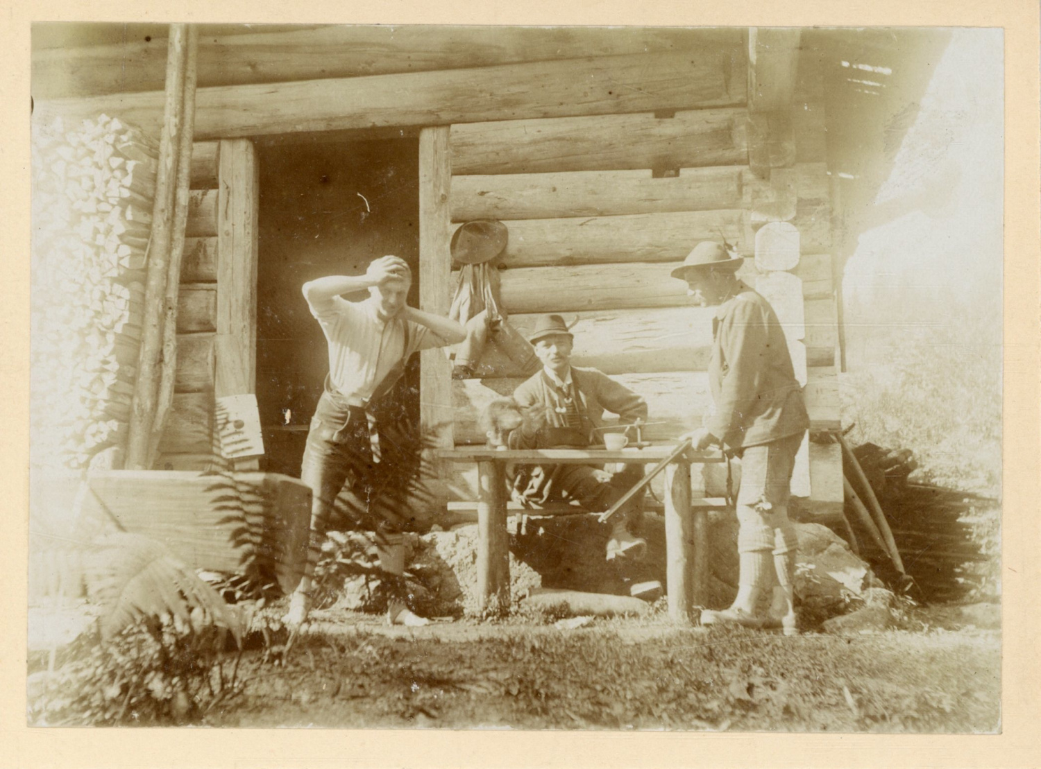 France, scène de chasse, chasseurs, lieu à identifier by Photographie ...