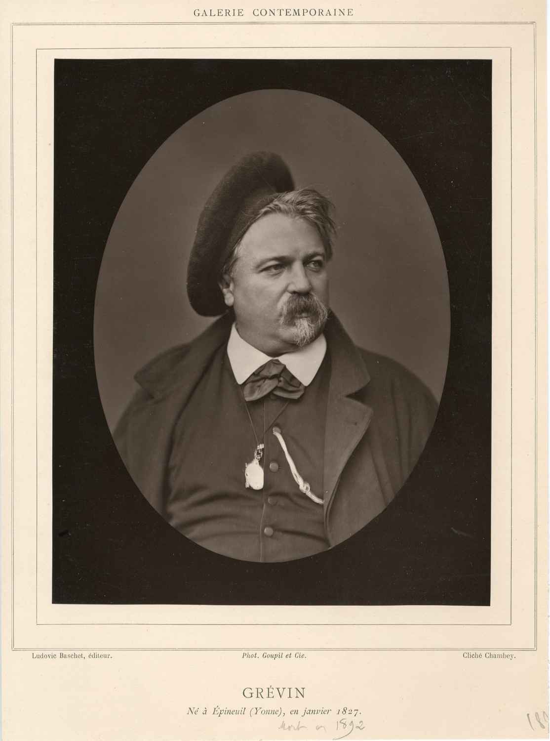 Galerie Contemporaine. Le sculpteur Alfred Grévin by Photographie ...