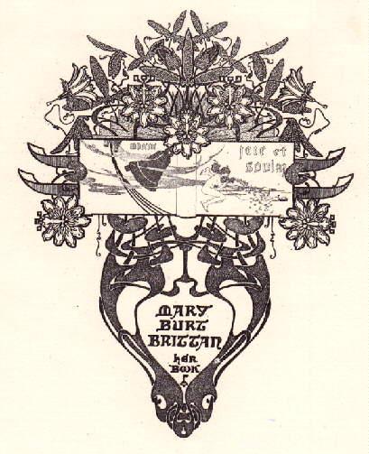 Exlibris für Mary Burt Brittan, San Francisco, Californien ...