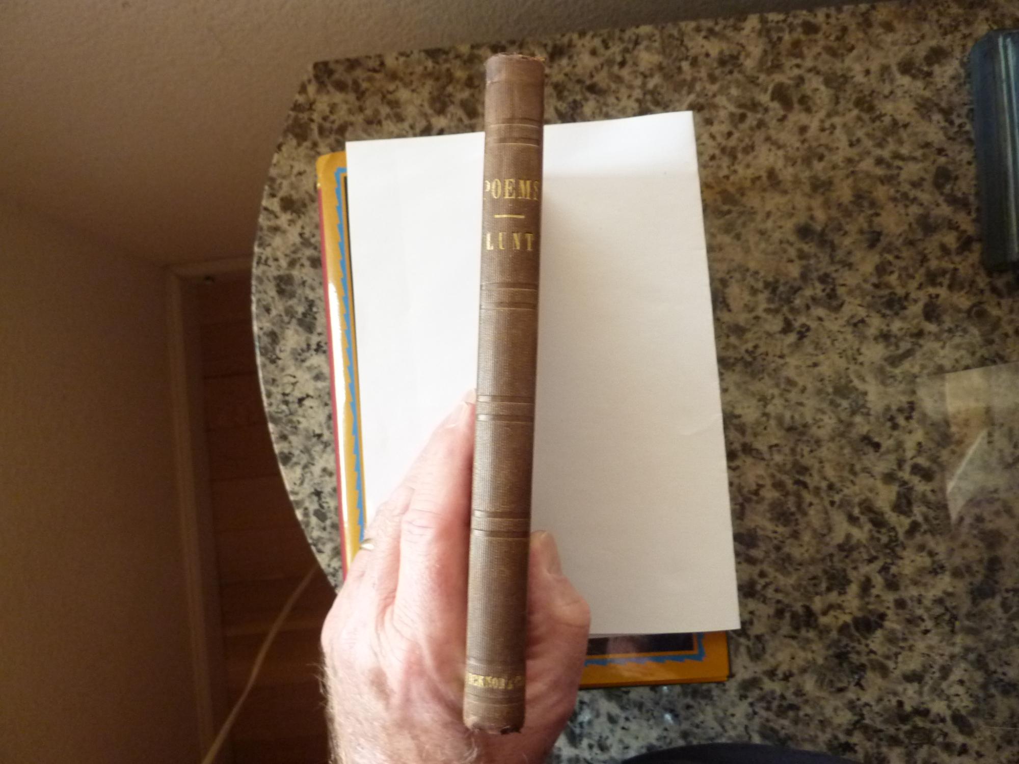 Lyric Poems by Lunt, George: Near Fine Hardcover (1854) 1st Edition ...