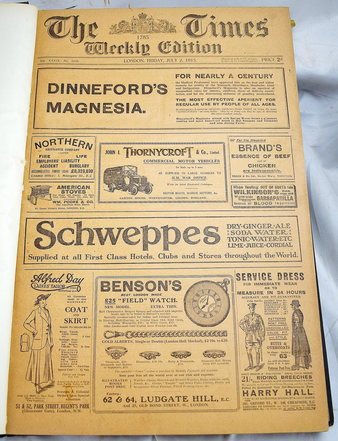 The Times Weekly Edition (The London Times newspaper, original issues ...