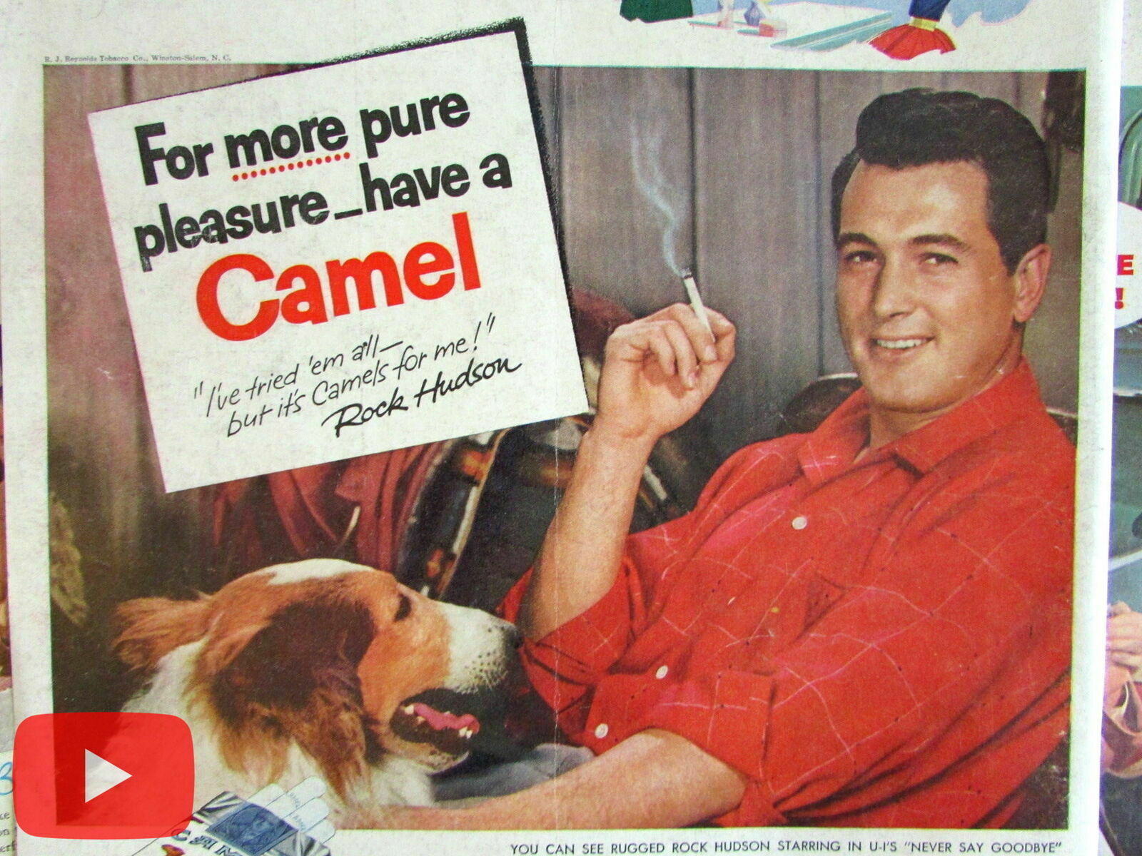 Lucky Strike Winston Oasis 1950's lot x 10 great vintage cigarette ads ...