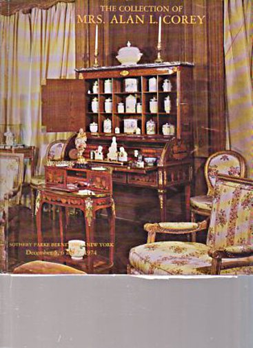 Sothebys 1974 Collection of Mrs Alan Corey by Sothebys: Good ...