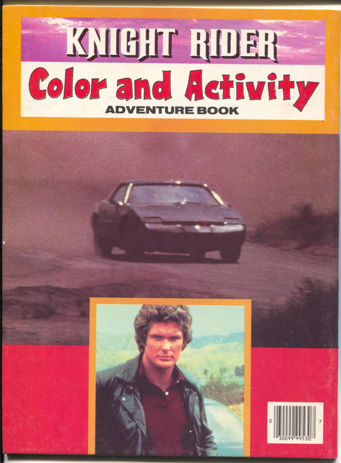 Knight Rider Color and Paint Book #2 1983-Pontiac Trans Am-Hasselhoff ...