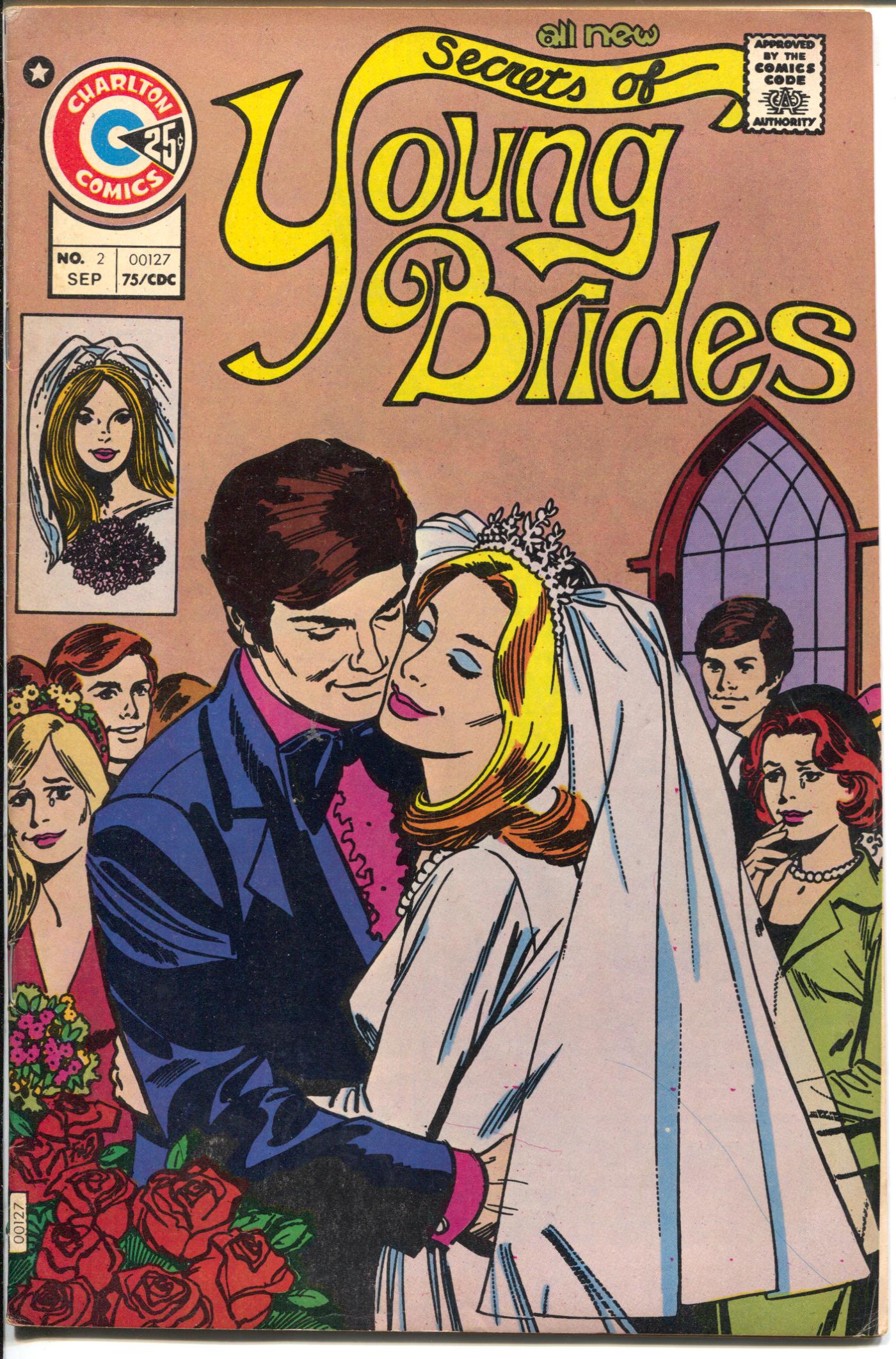 Secrets of Young Brides #2 1975-Charlton-2nd issue-bride cover-FN+ ...