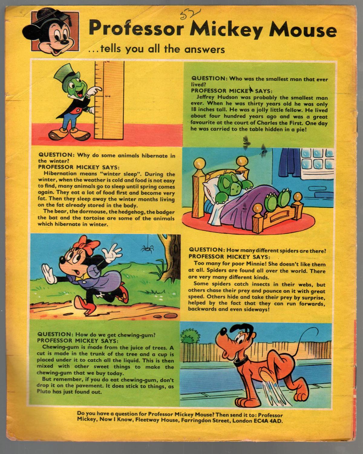 Walt Disney's Now I Know #6 1972-U.K.-comic style art-games-Figaro-G ...