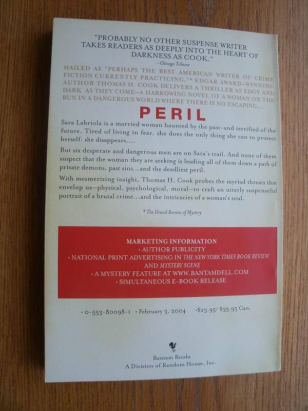 Peril by Cook, Thomas H.: Very Good Soft cover (2004) 1st Edition ...