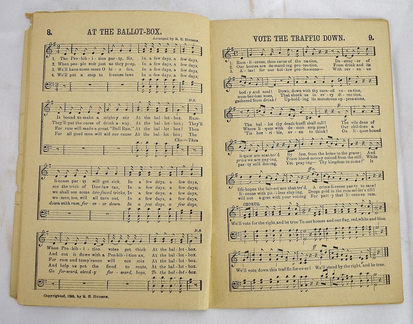 Prohibition War Songs: Respectfully Dedicated to the Prohibition Army ...