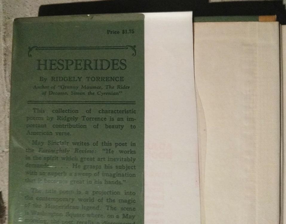 HESPERIDES by Ridgely Torrence: As New Hardcover (1925) 1st Edition ...
