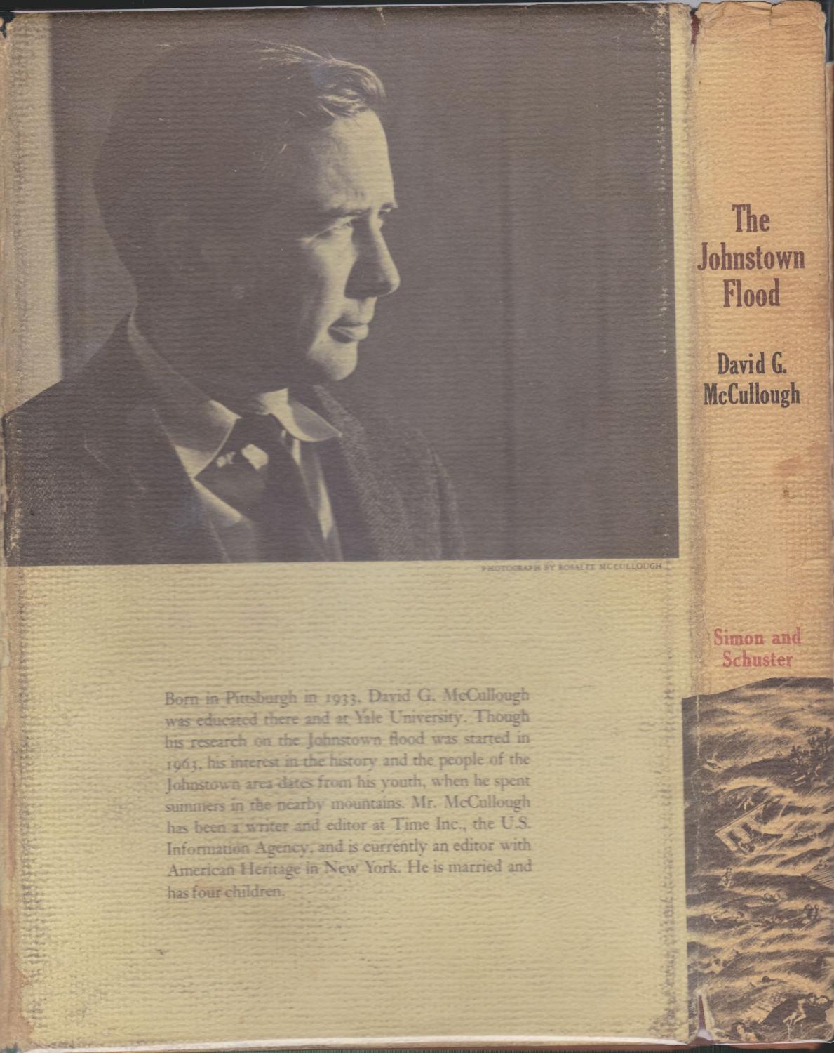 The Johnstown Flood by McCullough, David G.: Very good Hardcover (1968 ...