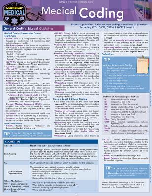 Medical Coding: A Quickstudy Laminated Reference Guide (Poster) by ...