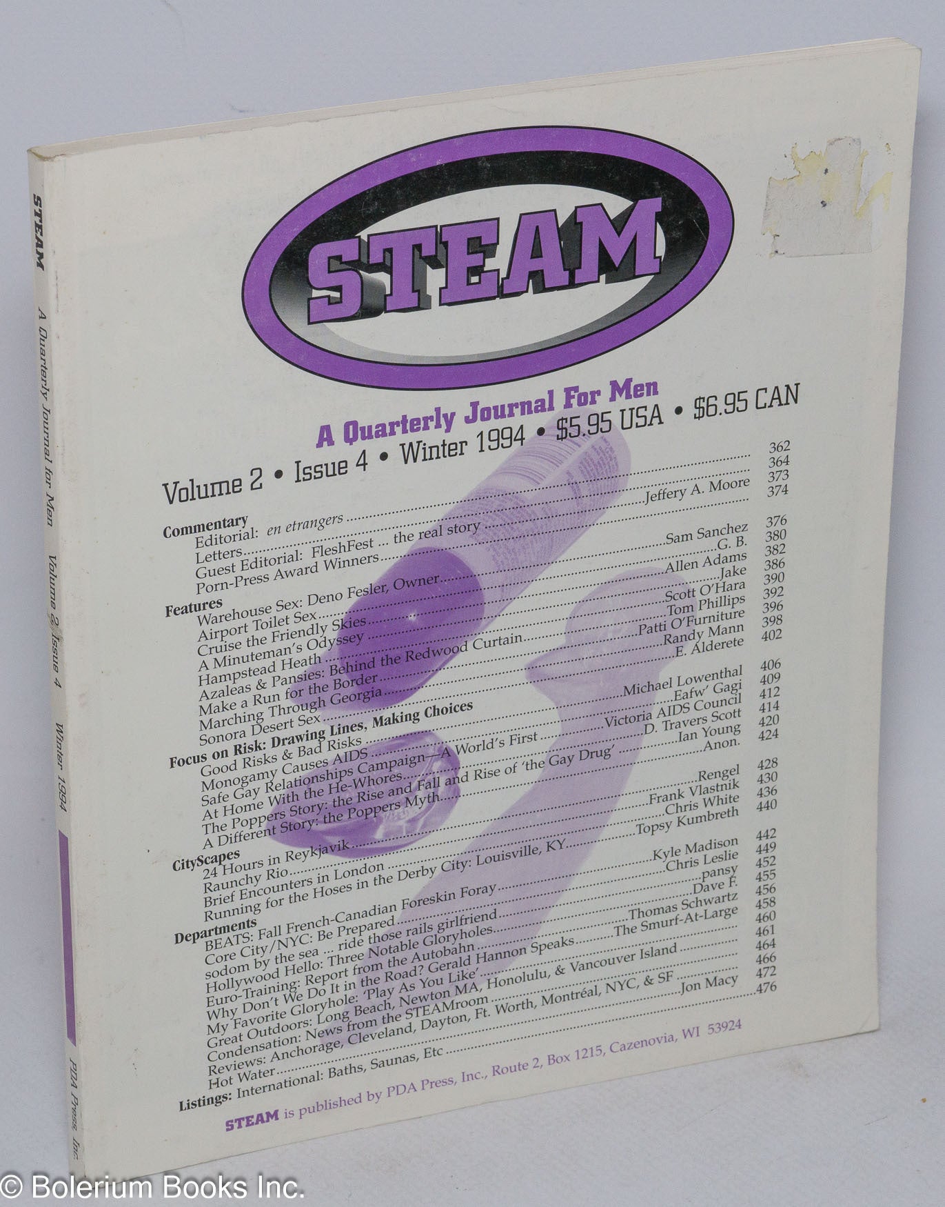 Steam: a quarterly journal for men; vol. 2, #4, Winter 1994 by O'Hara ...