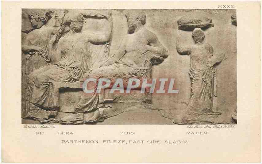 Carte Postale Ancienne Zeus parthenon frieze south side slabs V ...