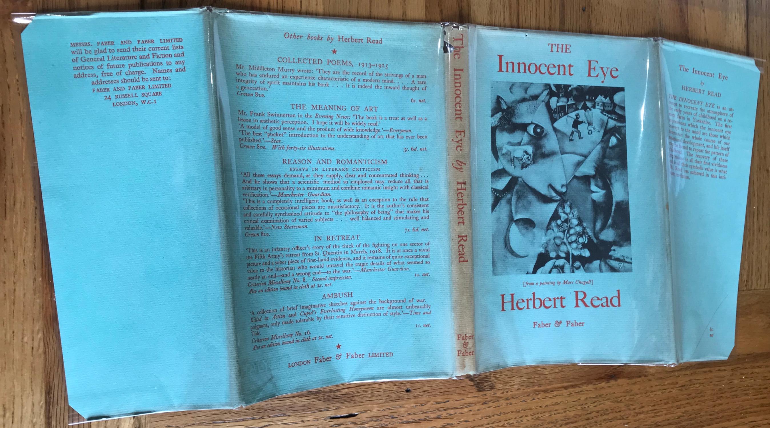 The Innocent Eye par READ HERBERT: Hard Cover (1953) First Edition ...