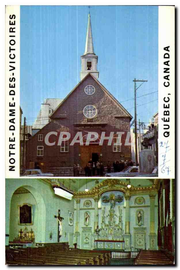 Carte Postale Ancienne Notre Dame Des Victoria Quebec Canada ...