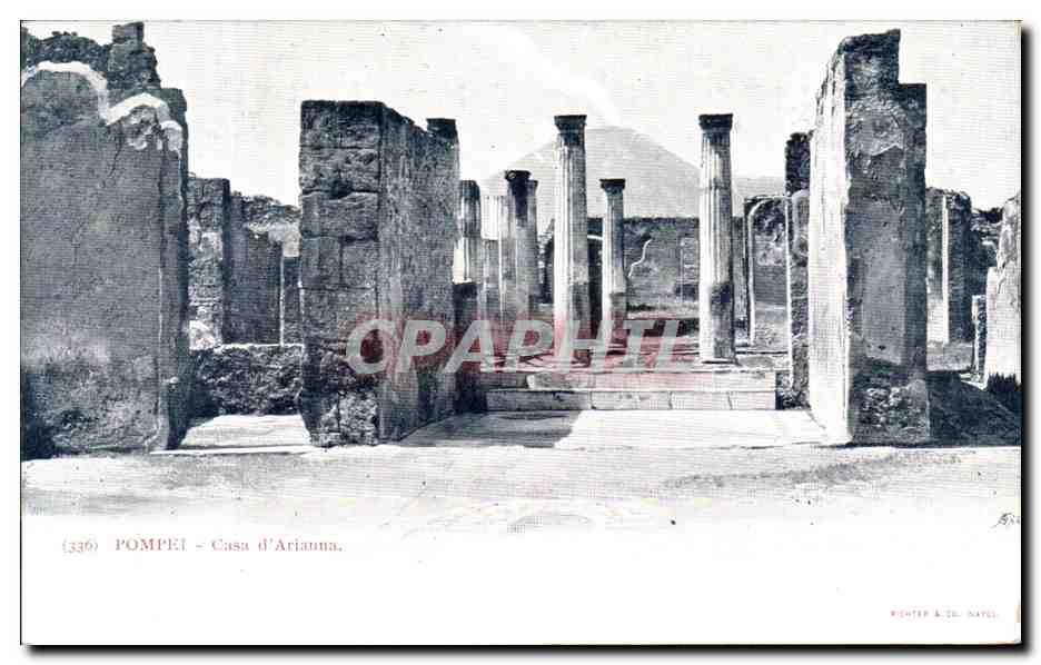 Carte Postale Ancienne Pompei Casa d'Arianna: Manuskript ... Carte Postale Ancienne Pompei Casa d'Arianna: Manuskript ...