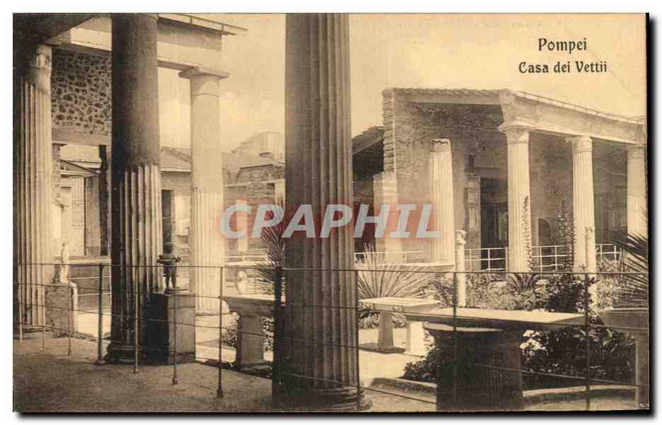 Carte Postale Ancienne Pompei Casa Dei Vettii: Manuskript ... Carte Postale Ancienne Pompei Casa Dei Vettii: Manuskript ...