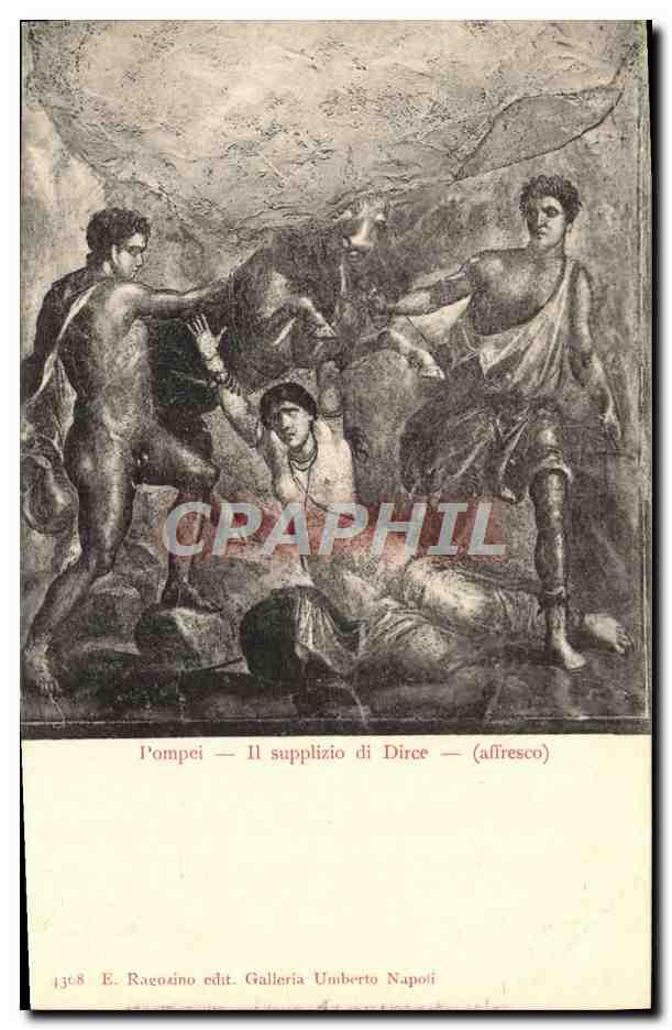 Carte Postale Ancienne Pompei Supplizio Di Dirce: Manuskript ... Carte Postale Ancienne Pompei Supplizio Di Dirce: Manuskript ...