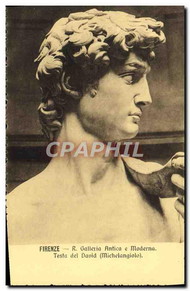 Carte Postale Ancienne Firenze Galleria Antica e Moderna Testa del ...