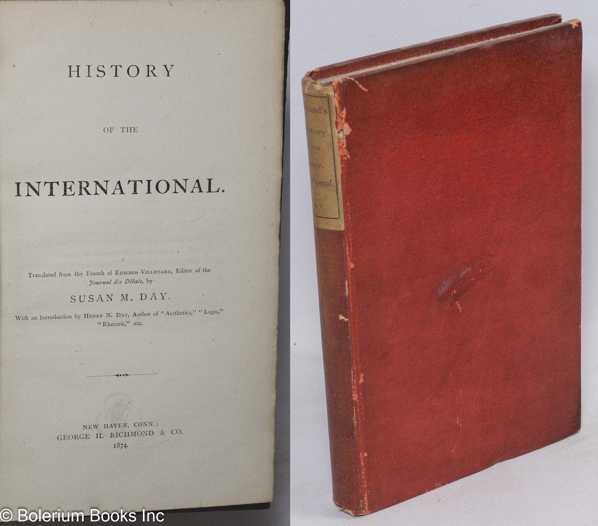 History of the International. Translated from the French. by Susan M ...