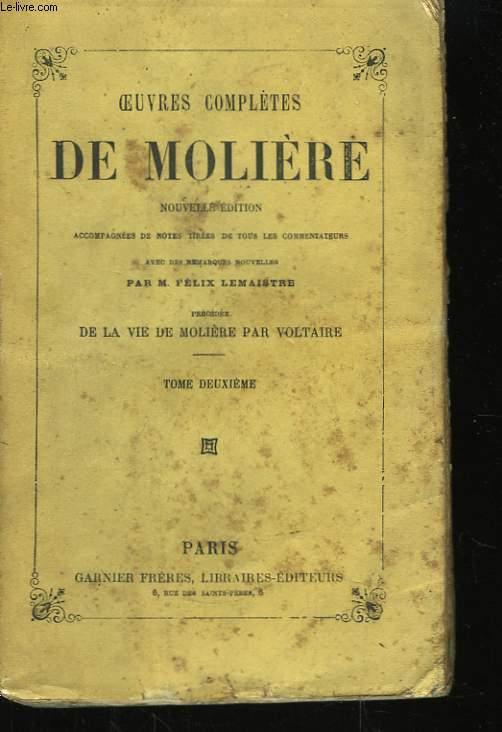 Oeuvres complètes de Molière. TOME II by MOLIERE .: bon Couverture ...