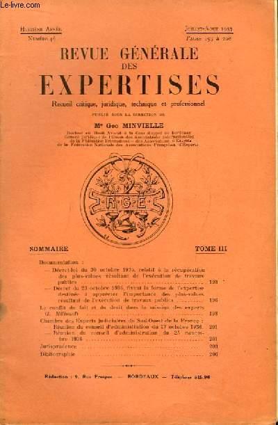 Revue Générale Des Expertises N°46 8ème Année Le Conflit Du Fait