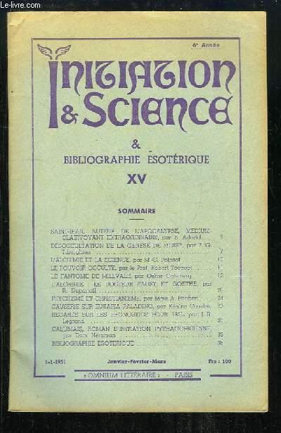 Initiation & Science N°XV - 6me année : Saint-Jean, auteur de l ...