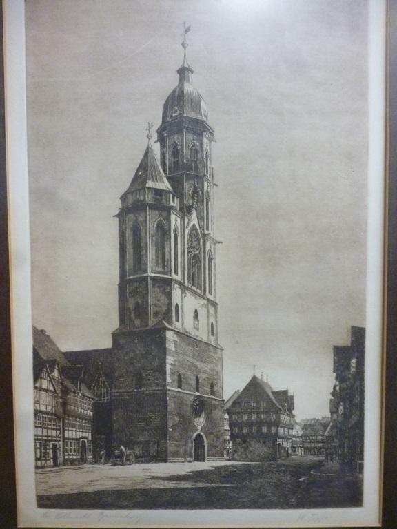 Braunschweig orig. Radierung Am Wollmarkt Braunschweig" par Tappe, W ...