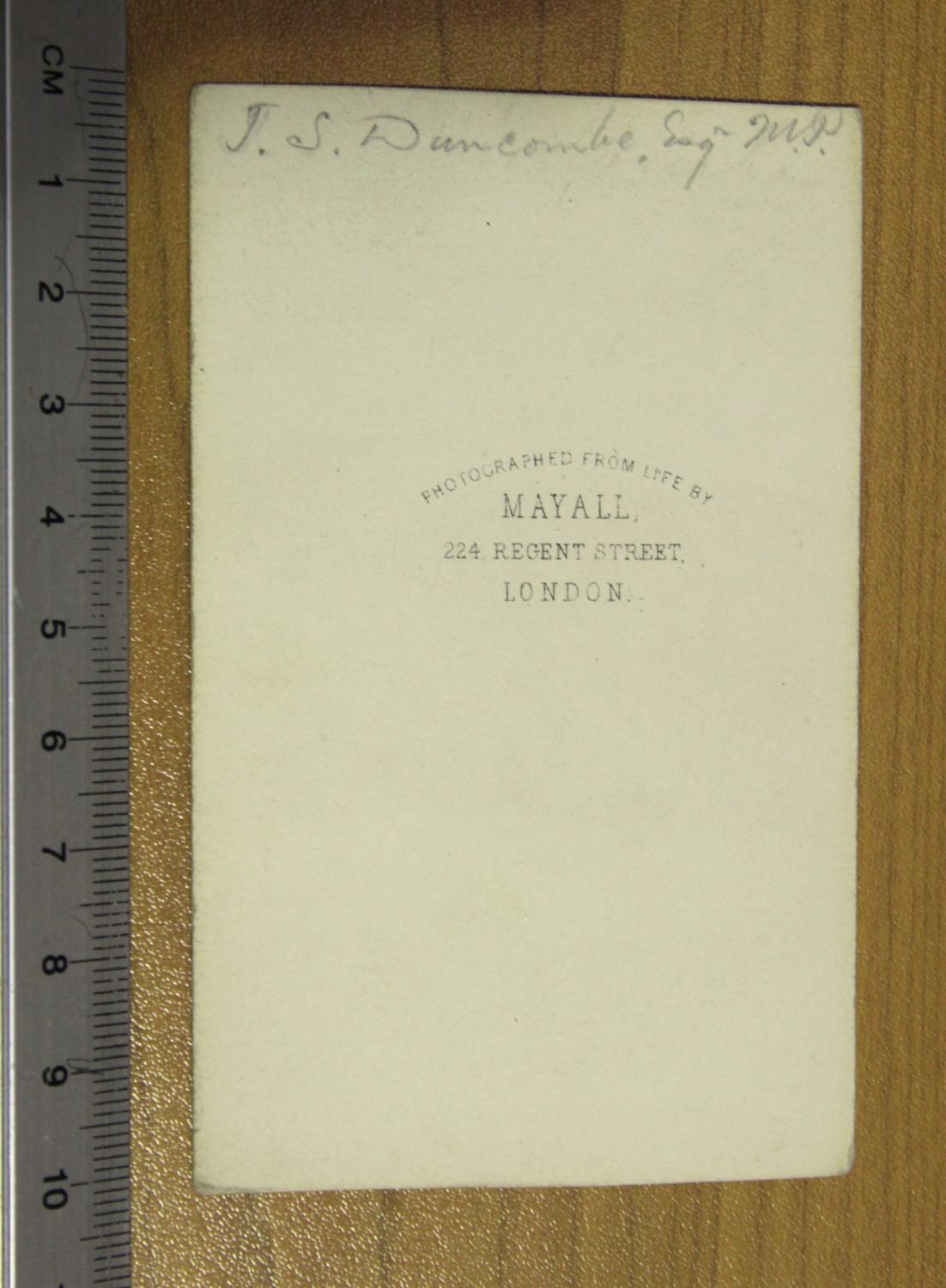 Carte de visite photograph - Thomas Slingsby Duncombe Esq MP - radical ...