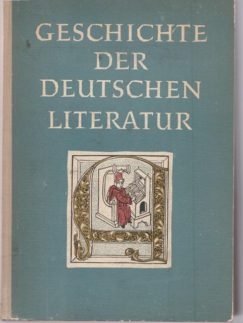 Geschichte der deutschen Literatur. von Dr. Grabert, Willy:: Gr.-8 ...