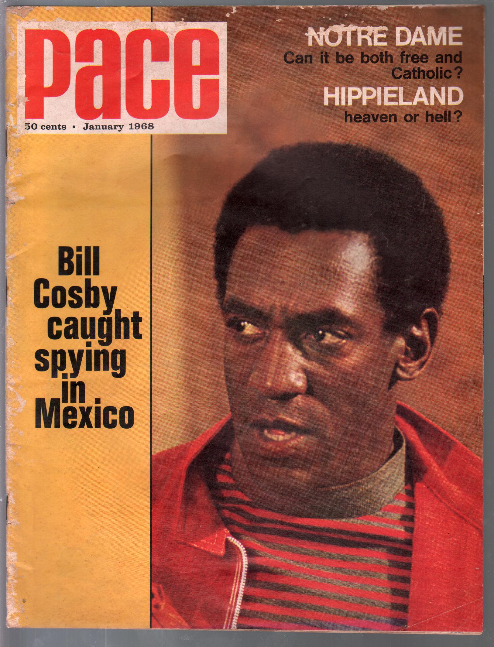 Pace 1/1968-Bill Cosby-Hippieland-Notre Dame-muscle cars-Coke ad-FN ...