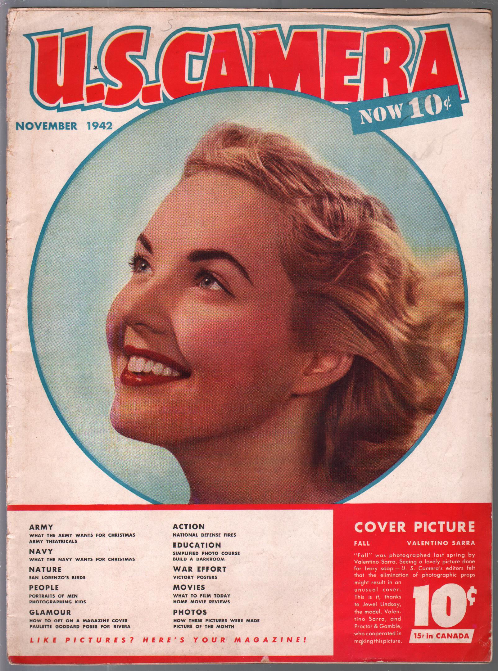 U.S. Camera 11/1942-Jewel Lindsay cover-cheesecake-glamour-WWII era-VG ...