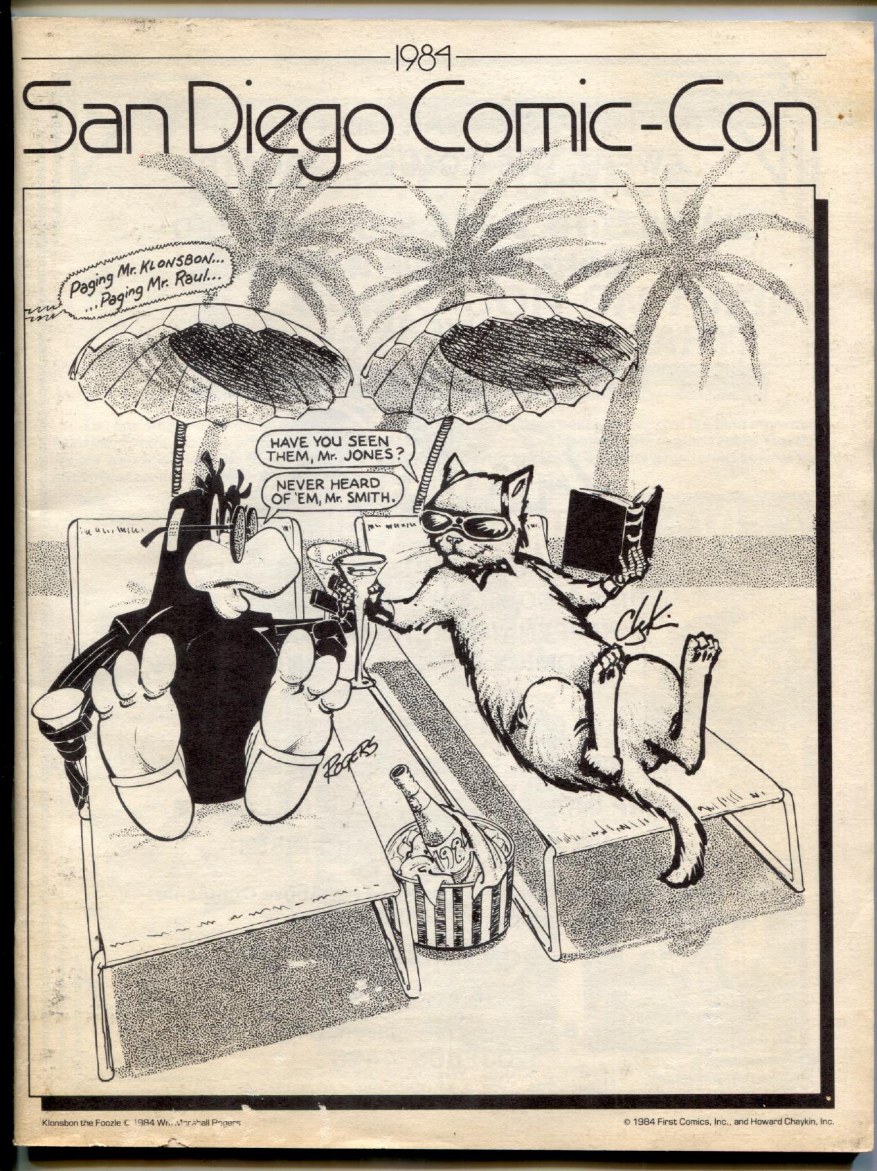 San Diego Comic Convention Program Book 1984: (1984) Comic | DTA ...