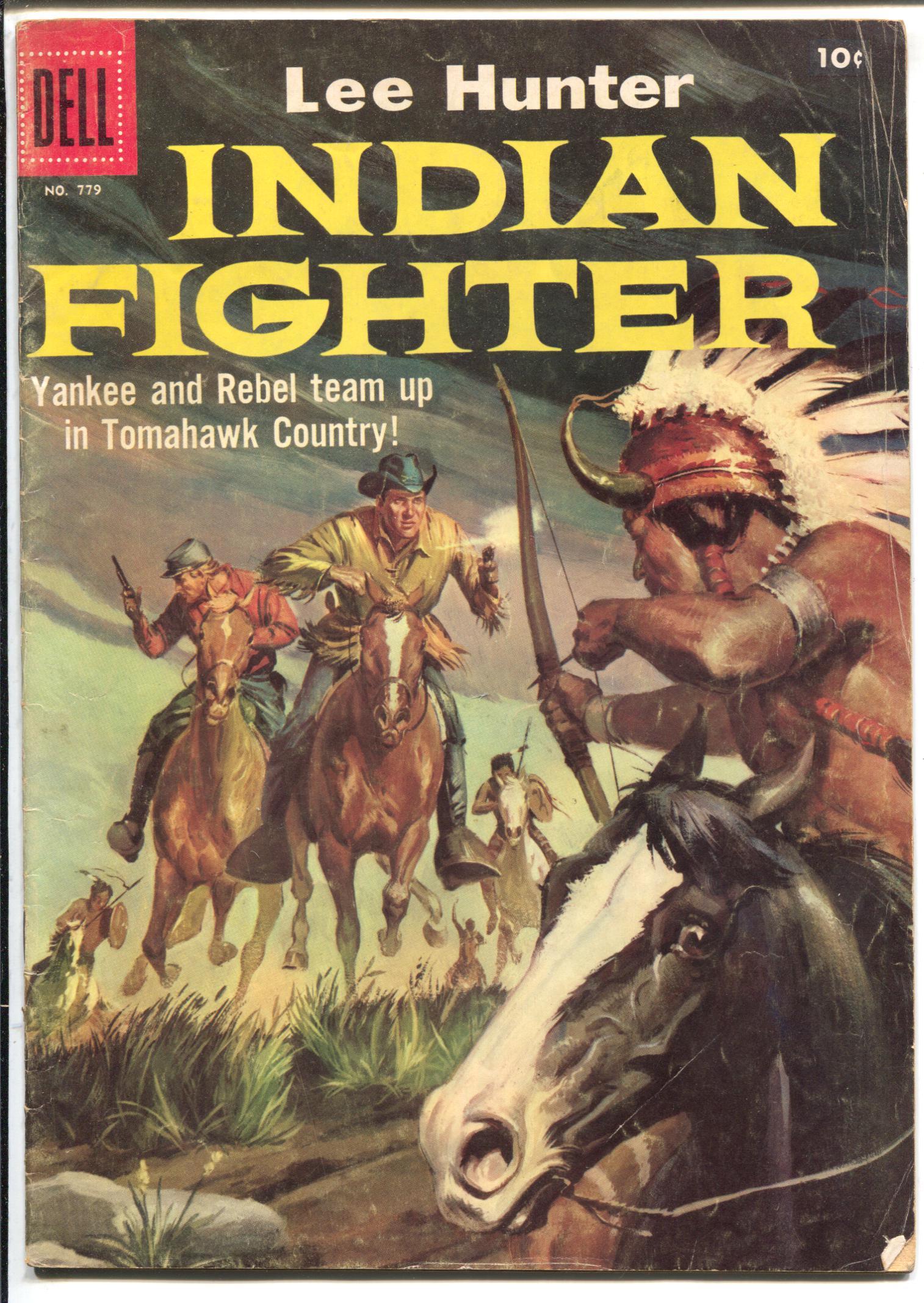 Lee Hunter Indian Fighter-Four Color Comics #779 1957-Dell-Jesse Marsh ...