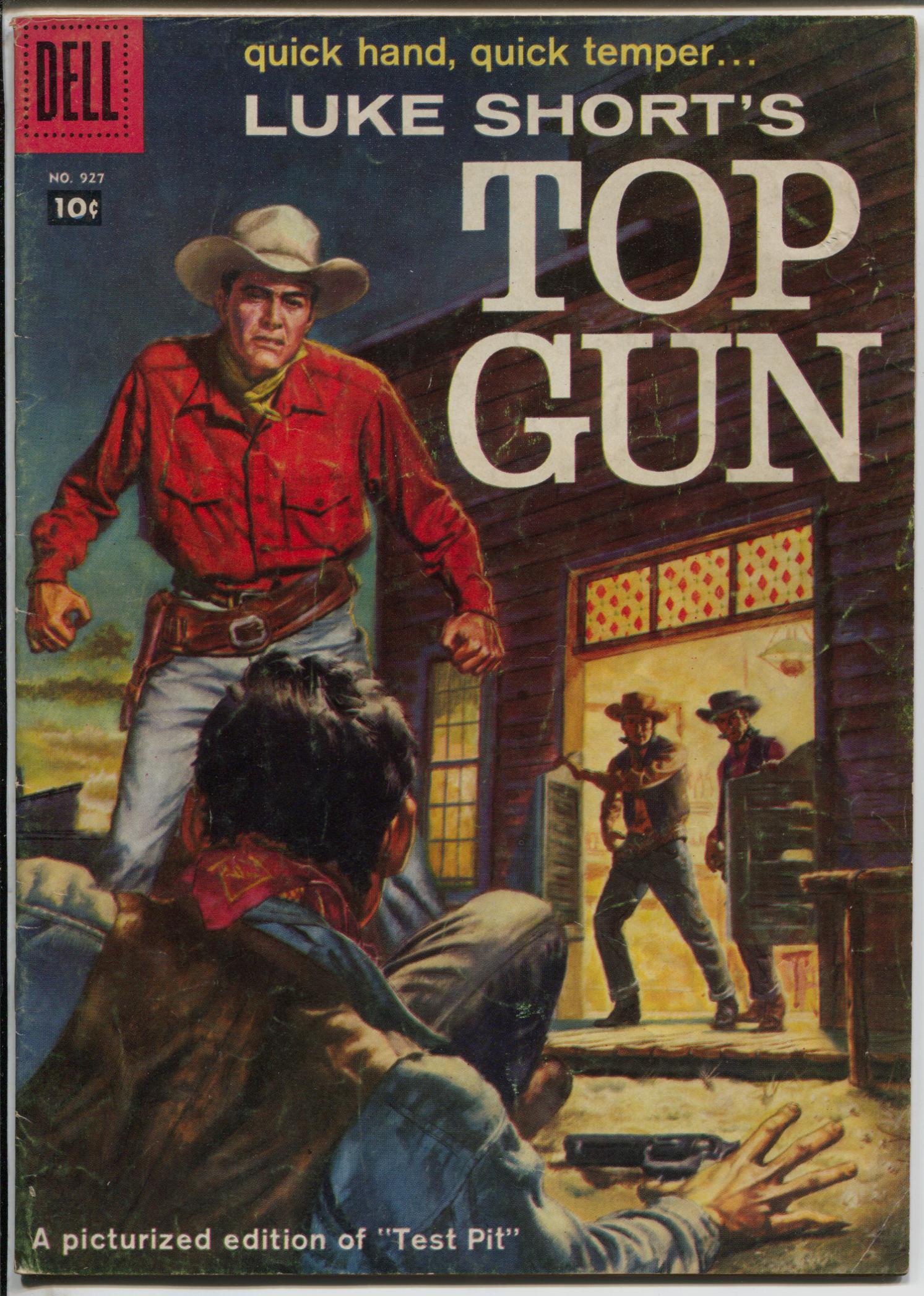 Luke Short's Top Gun-Four Color Comics #927 1958-Dell-Test Pit-VG ...