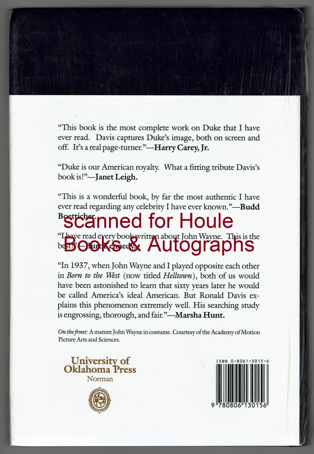 Duke: The Life and Image of John Wayne by Davis, Ronald L.: As New ...