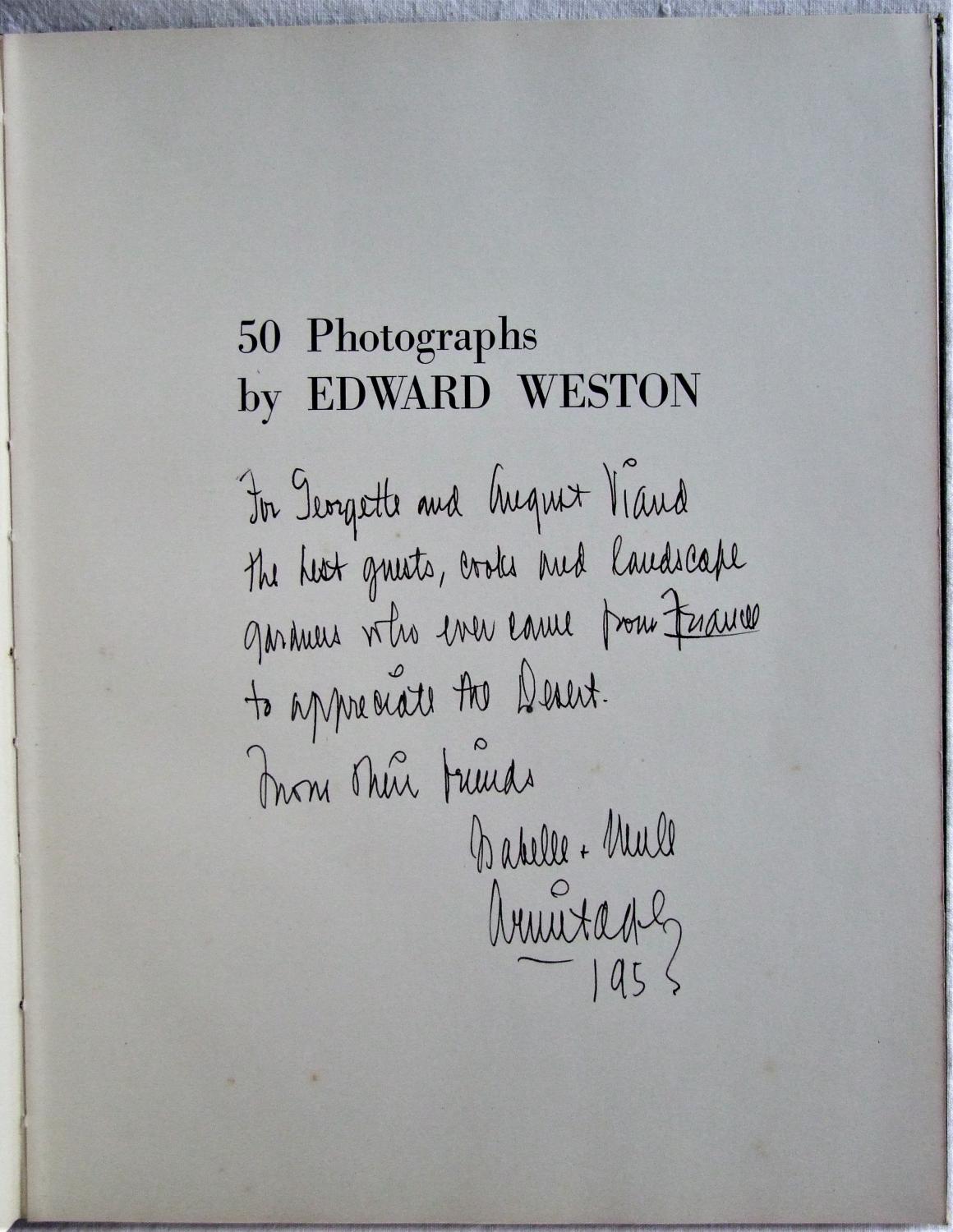 50 photographs ? Edward Weston by WESTON, Edward ; ARMITAGE, Merle ...